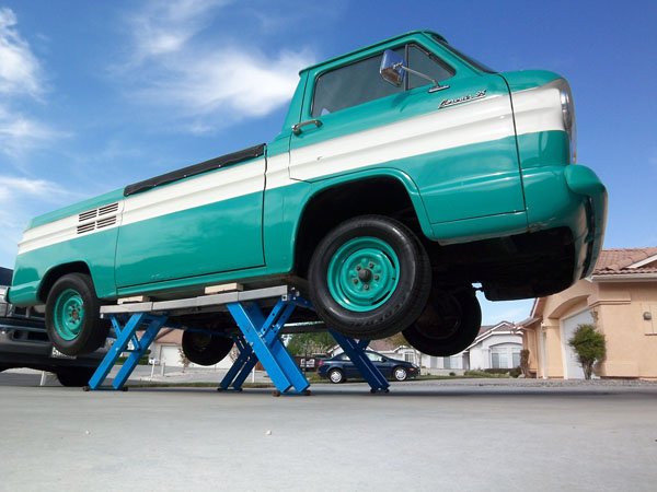 EZ CAR LIFT - FREE-STANDING USE-ANYWHERE CAR LIFT! FAST. SAFE. STRONG.EASY.