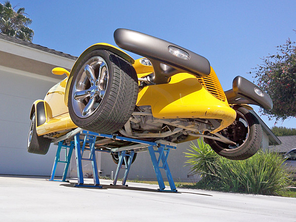EZ CAR LIFT - FREE-STANDING USE-ANYWHERE CAR LIFT! FAST. SAFE. STRONG.EASY.
